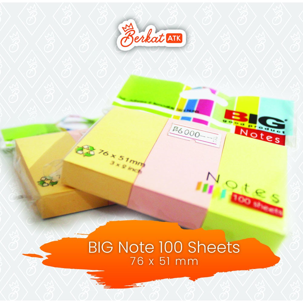 Jual Sticky Notes / Post It BIG 76 x 51m, 100 Sheets | Shopee Indonesia