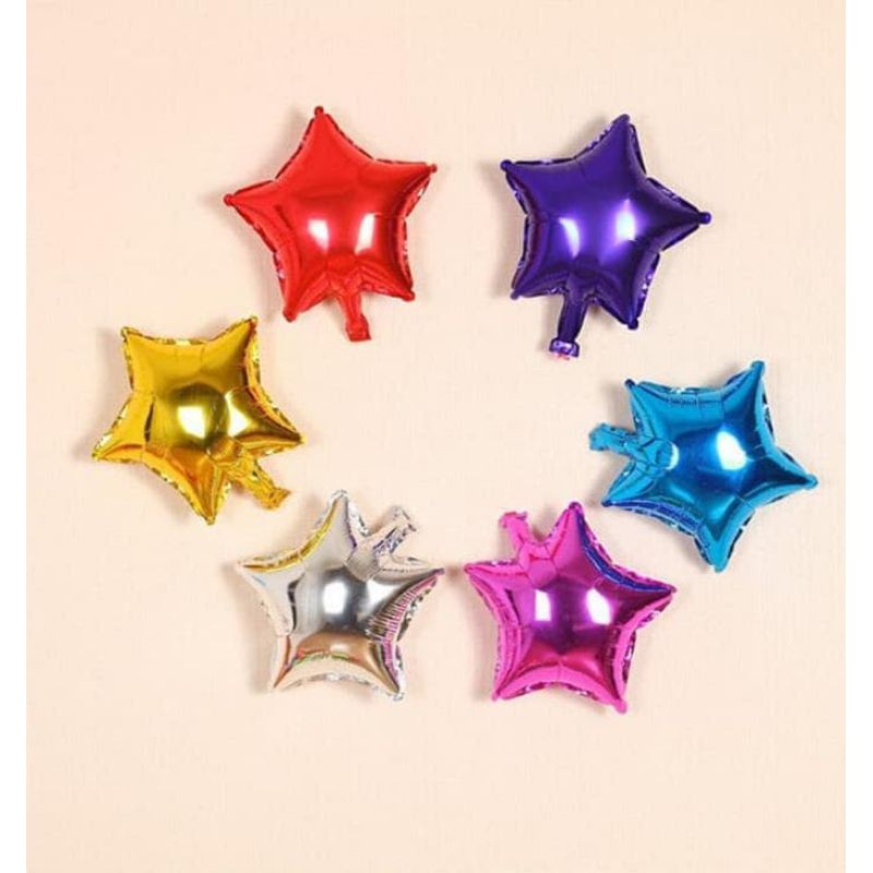 Jual BALON FOIL BINTANG 5 IN/BALON BINTANG UKURAN 10 CM | Shopee Indonesia