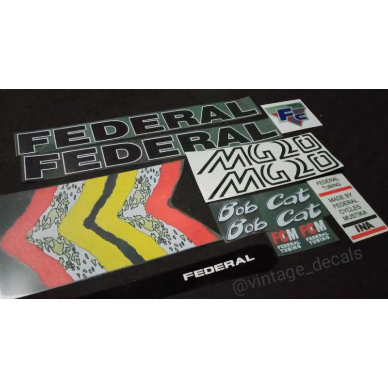 Jual sticker federal BOB CAT bobcat MG20 | Shopee Indonesia