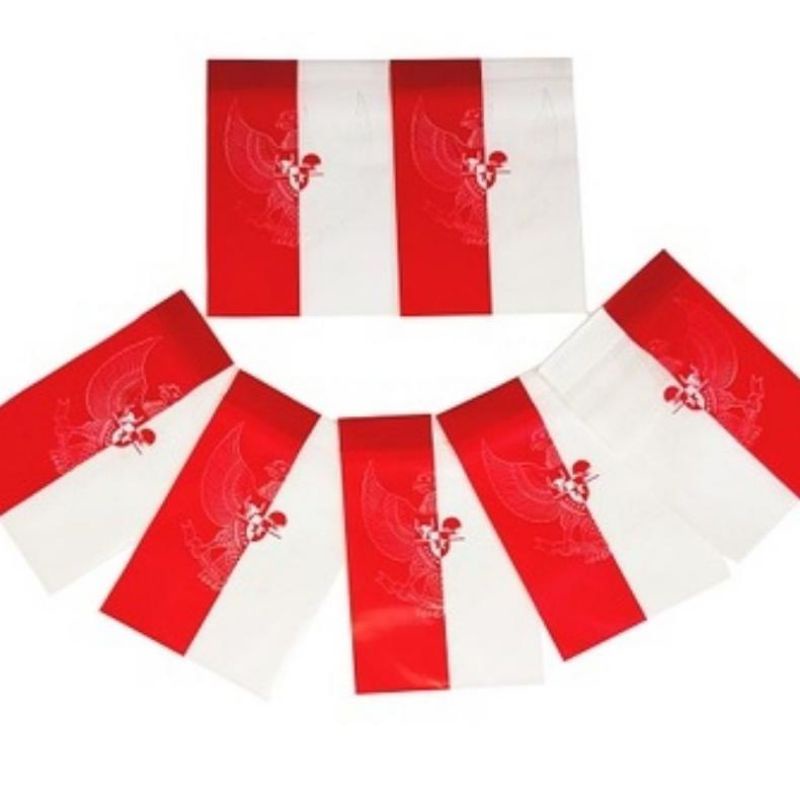 Jual Bendera plastik Logo gambar garuda indonesia || isi 1 pack 100 ...