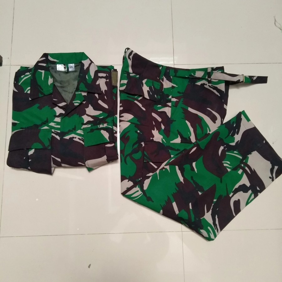 Jual Seragam PDL TNI Velbed Premium Waterproof Kualitas Perwira, Tahan ...