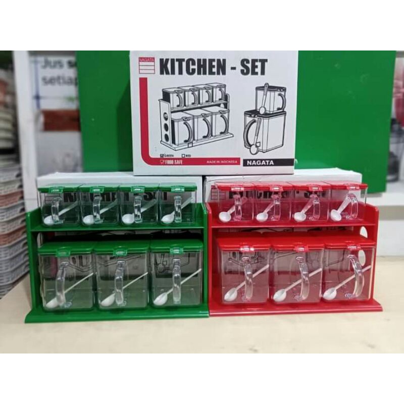 Jual KITCHEN SET NAGATA /TEMPAT BUMBU DAPUR | Shopee Indonesia