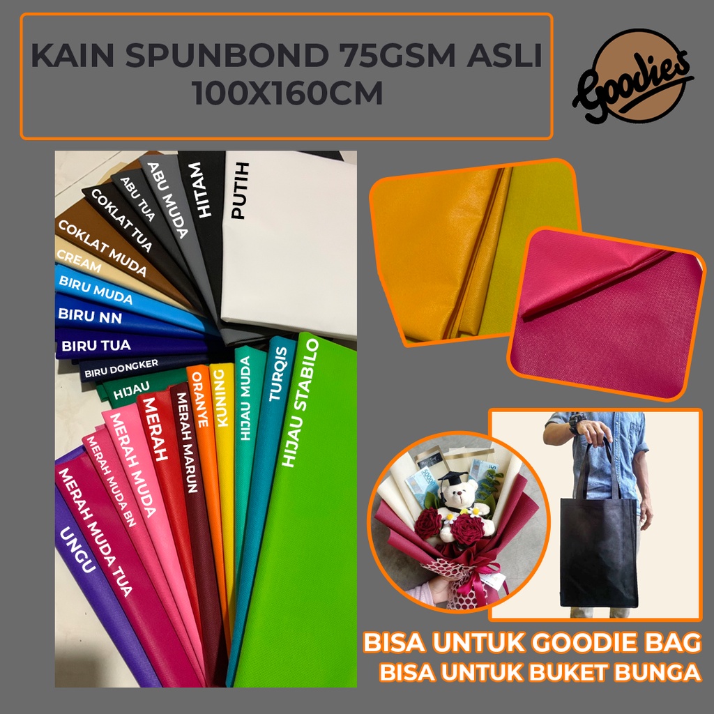 Jual KAIN SPUNBOND BUKET METERAN 75gsm GREEN SCREEN GREENSCREEN ...