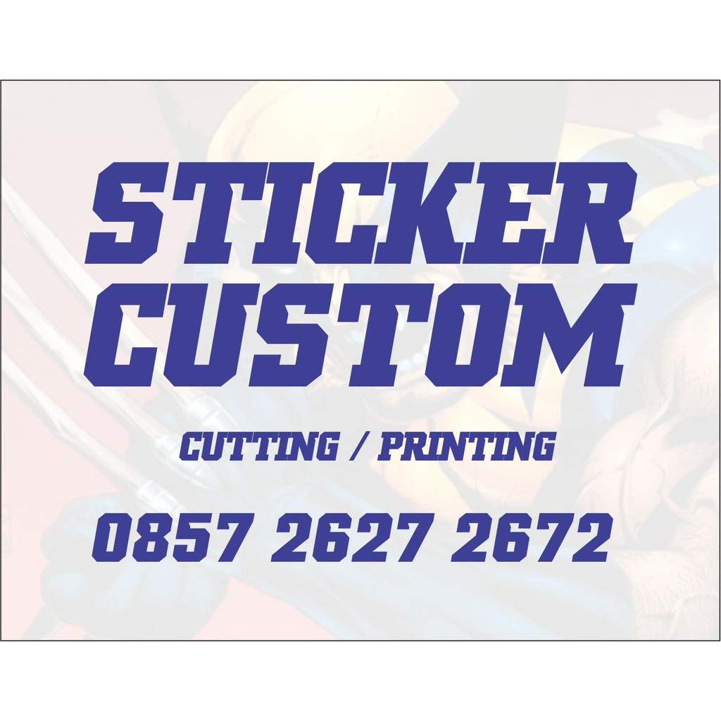 Jual stiker custom cutting sticker | Shopee Indonesia
