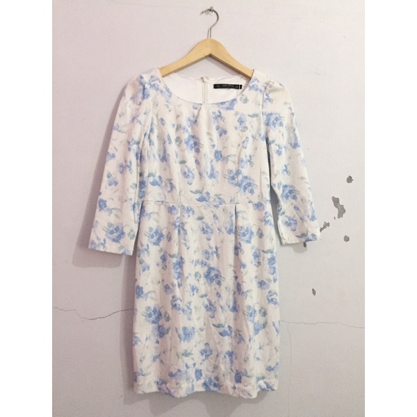 Jual ZARA DRESS PUTIH BUNGA ORIGINAL | Shopee Indonesia