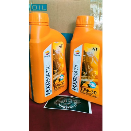 Jual Oli Motor Repsol MXR Matic 10W-30 800mL / Oli Mesin Motor Matic ...