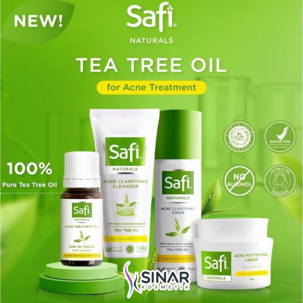 Jual Safi Naturals - Acne Claryfiying Cleanser - Acne Matifying Cream ...