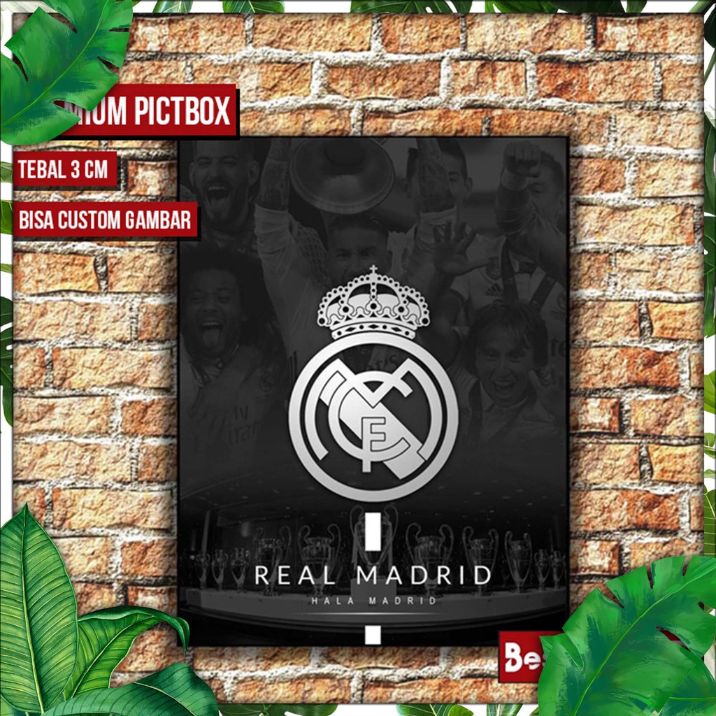 Jual REAL MADRID Poster Frame Kayu Tebal BOLA PICTBOX0343 | Shopee ...