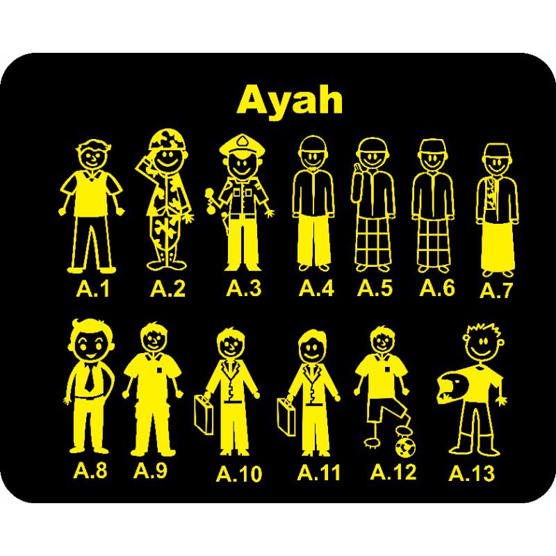 Jual stiker happy family /Wajib baca deskripsi | Shopee Indonesia