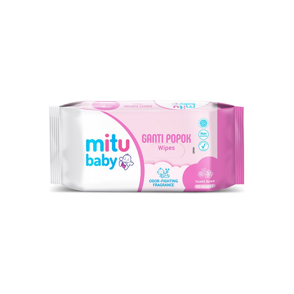Jual Mitu Changing Diaper Wipes Tissue Basah 50s / 40 s / Soft Care ...