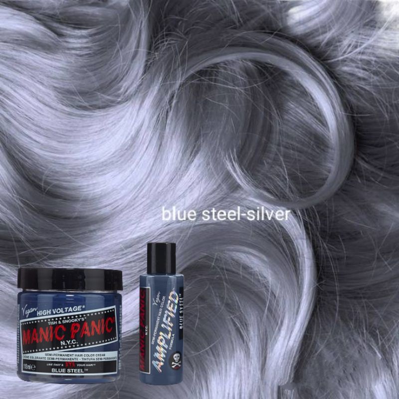 Jual Cat Rambut Manic Panic Blue steel-silver Share in Jar | Shopee ...