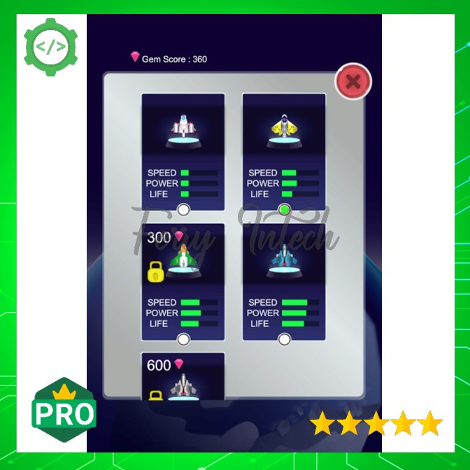Jual SOURCE CODE GALLAXY BATTLE UNITY COMPLETE PROJECT WITH ADMOB AD ...