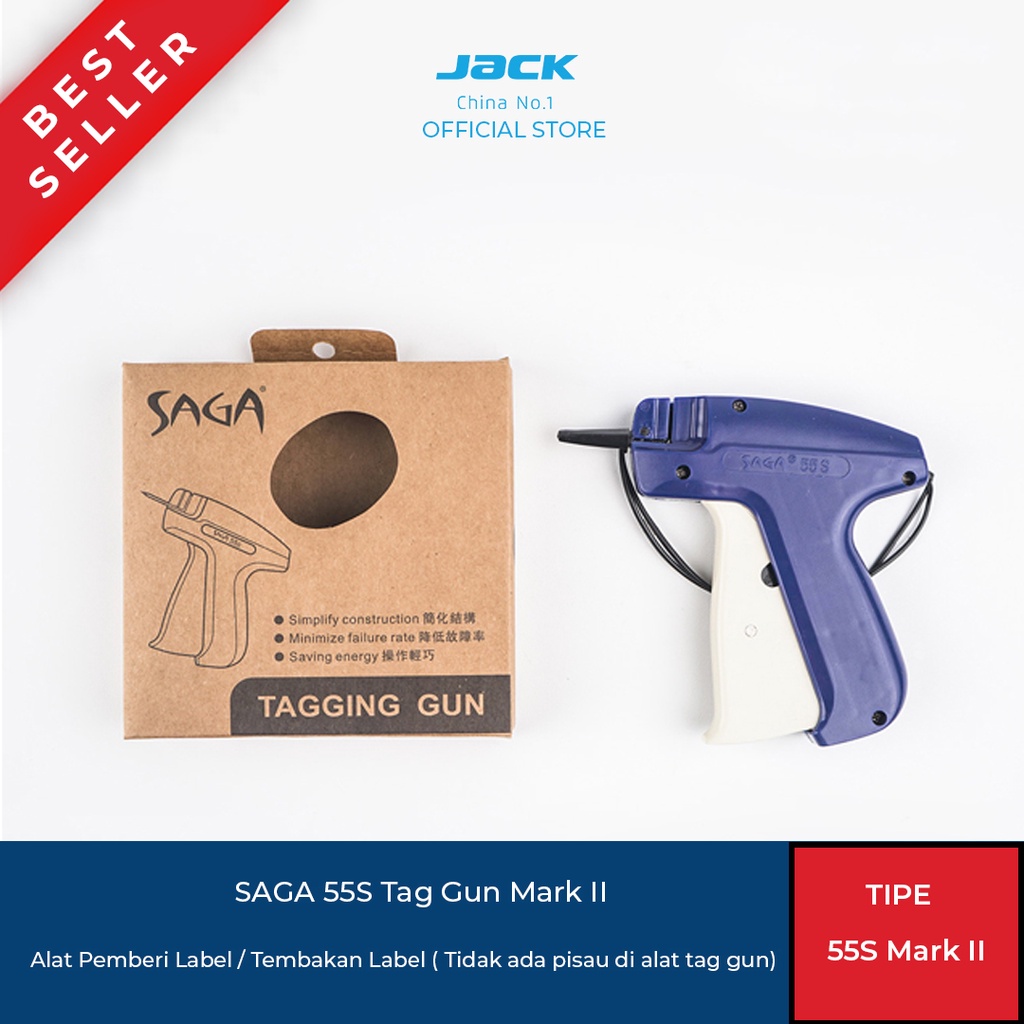 Jual Alat Tembakan Label Tag Gun Mark SAGA 55S Alat Pemberi Label ...