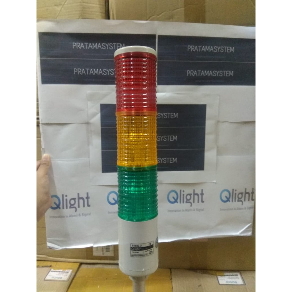 Jual Jual Beli Lampu Tower With Buzzer ST56L-3-BZ-24VDC QLight | Shopee ...