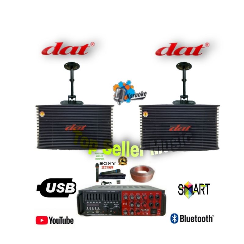 Jual PAKET SOUND SYSTEM KARAOKE DAT AK100 10 INCH AMPLIFIER KARAOKE ...
