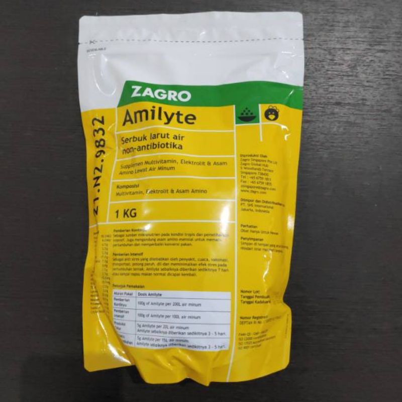 Jual Amilyte 1 kg Zagro Vitamin Ayam Asam Amino Elektrolit | Shopee ...