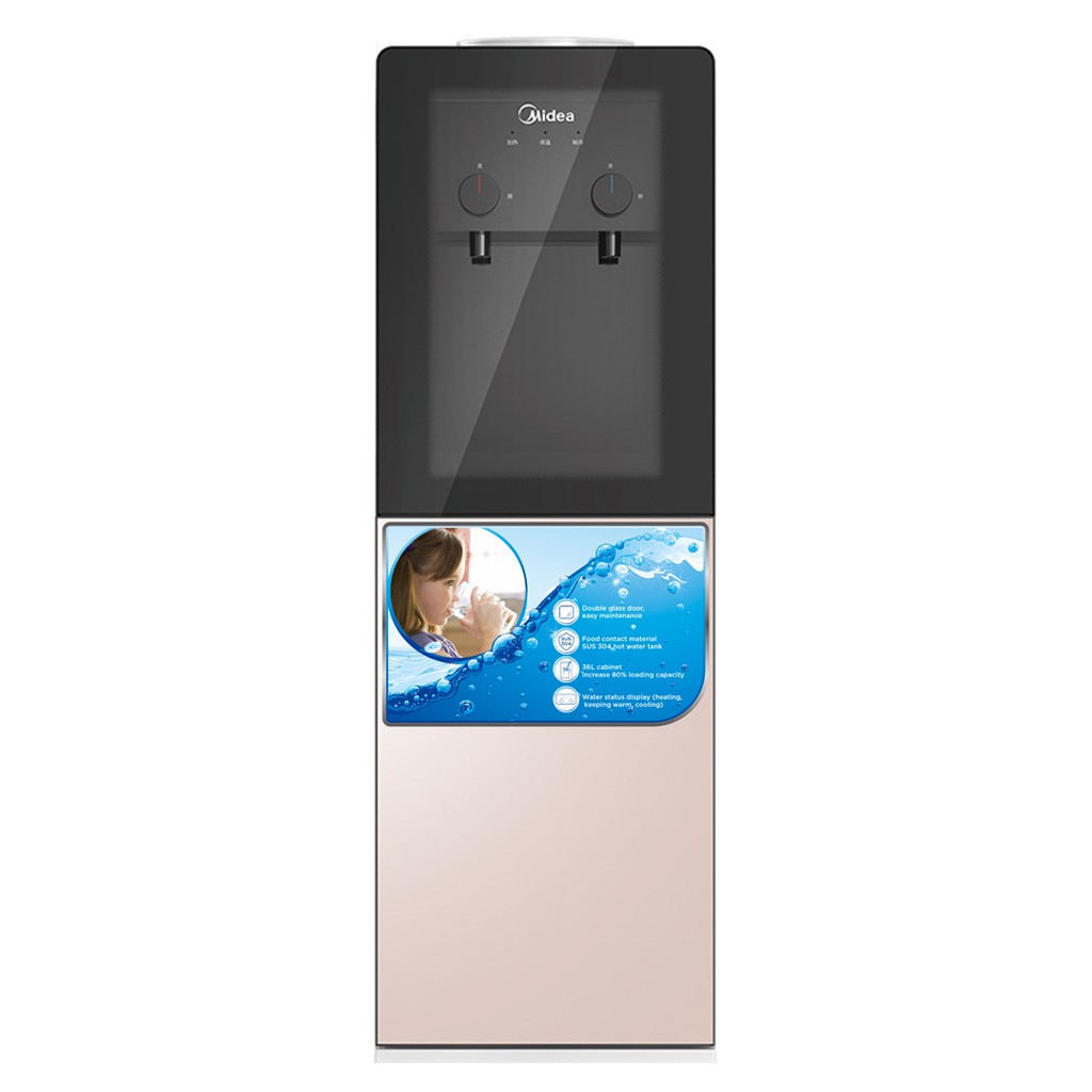 Jual Midea Dispenser Galon Atas YD-1518-S Top Loading Stainless Steel ...