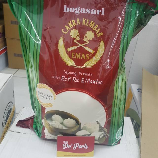 Jual Cakra kembar emas roti pao 5kg Khusus Gojek | Shopee Indonesia