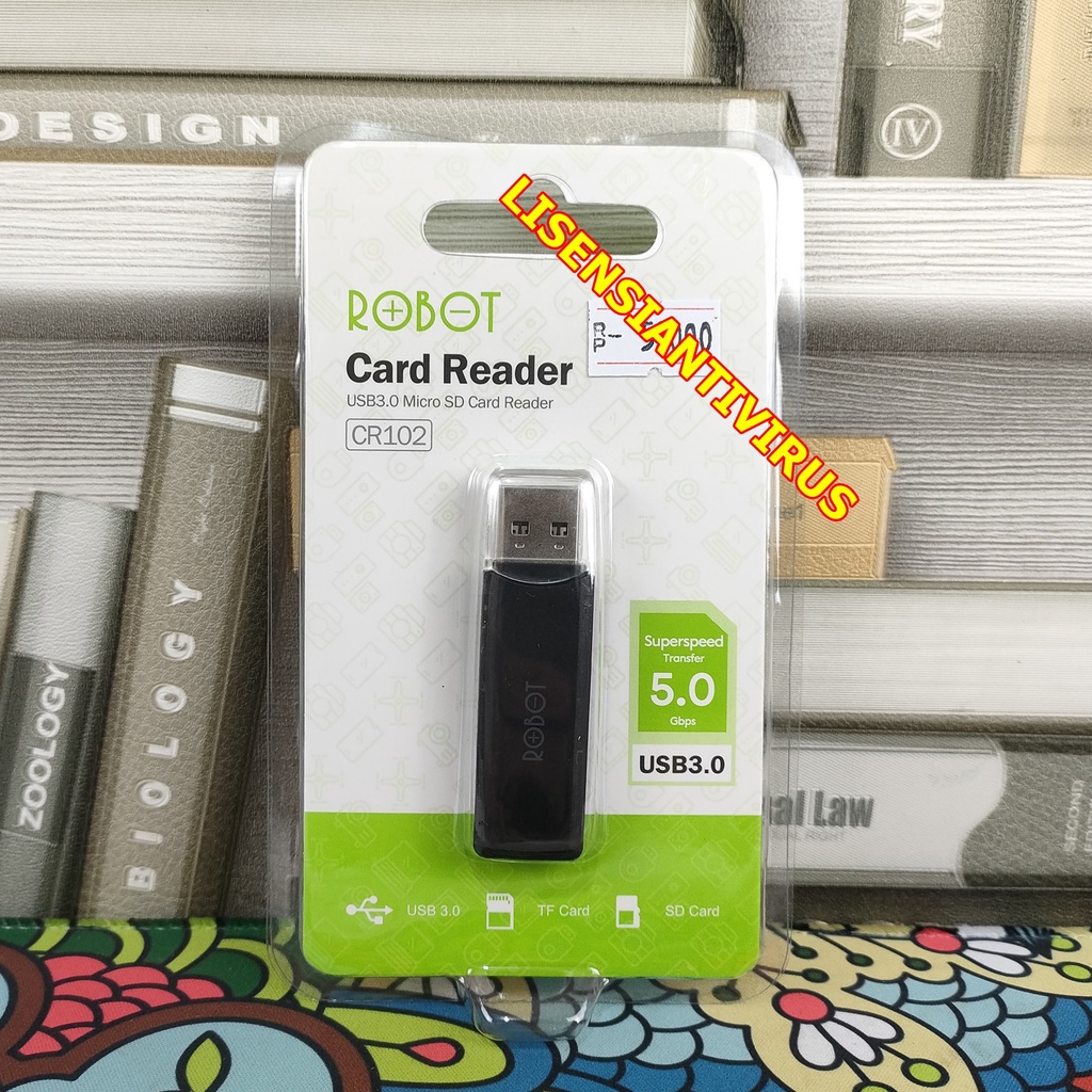 Jual Card Reader ROBOT CR102 USB 3.0 Cap Design with 2 Slot Micro and ...