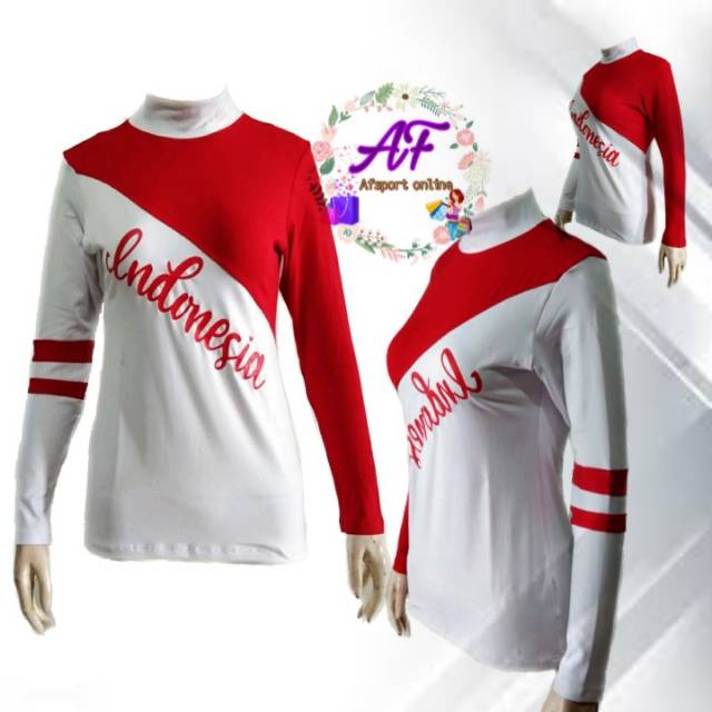 Jual Baju senam aerobic /baju senam merah putih | Shopee Indonesia