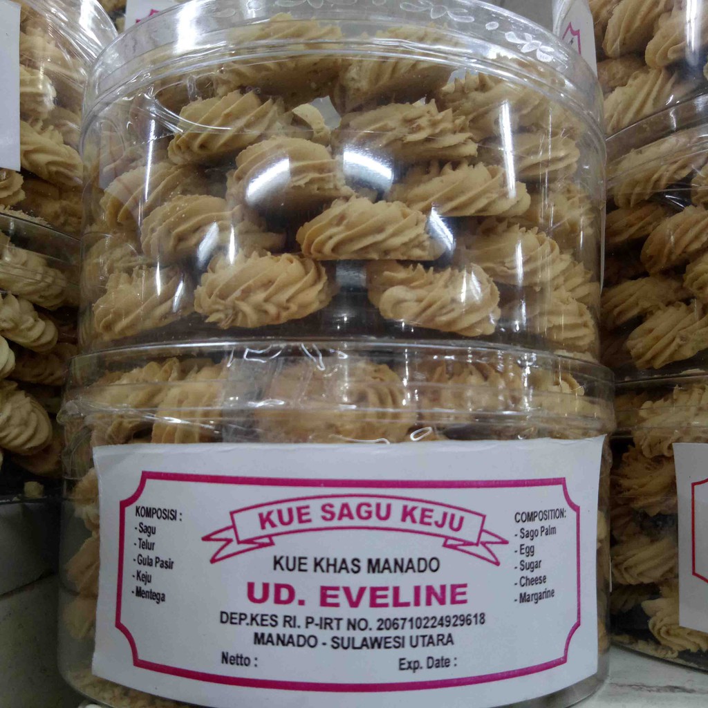 Jual EVELINE KUE SAGU KEJU TOPLES MIKA - (OLEH-OLEH KHAS MANADO/MINAHASA) | Shopee Indonesia