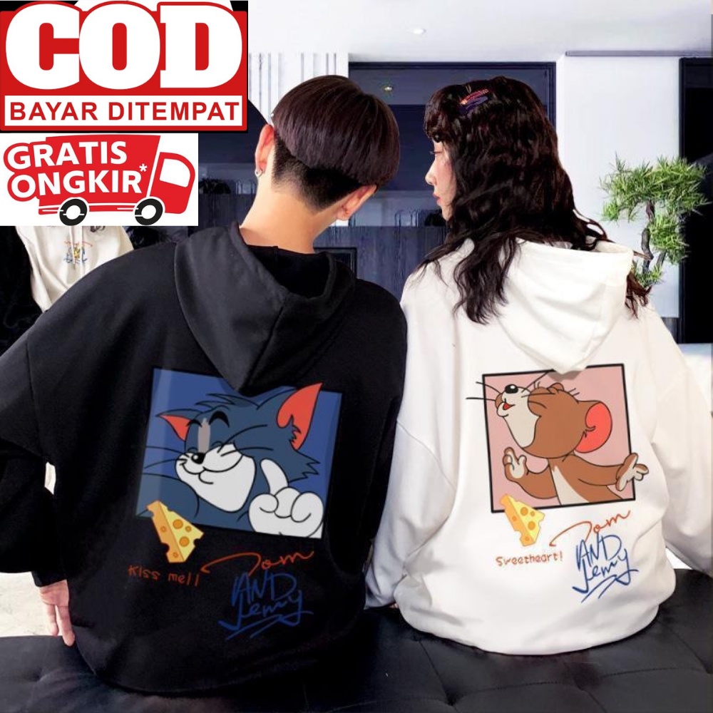 Jual Hoodie TomJerry Hoddy Hoody Houdie Hodie Trift Hoodie Hoode Jamper ...