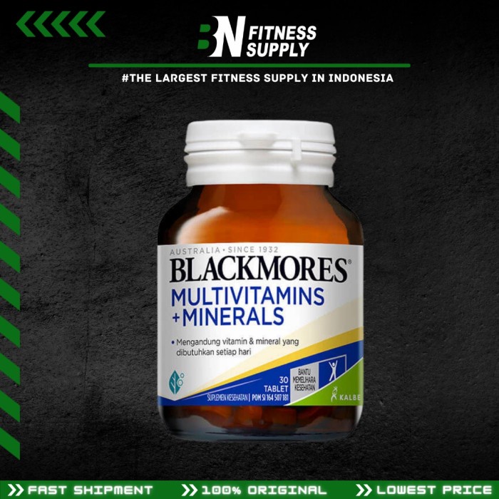 Jual Blackmores Multivitamins + Minerals 30 Tablet | Shopee Indonesia