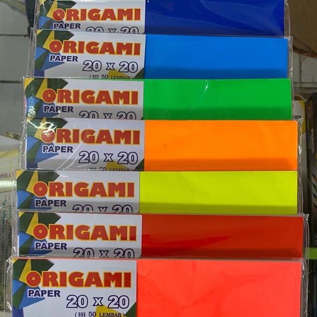Jual Asturo Origami Paper / Polos Ukuran 20x20 | Shopee Indonesia