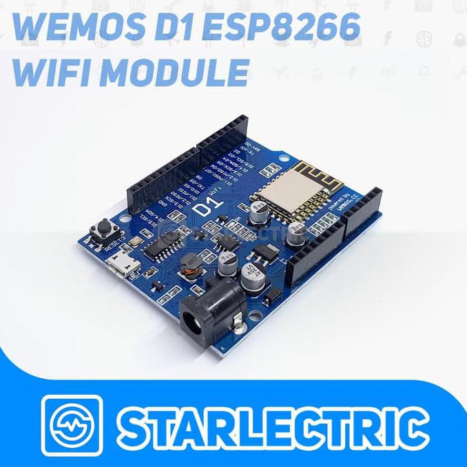 Jual TERMUR4H WeMos D1 Wifi ESP8266 NodeMCU ESP-12E Arduino UNO Based ...