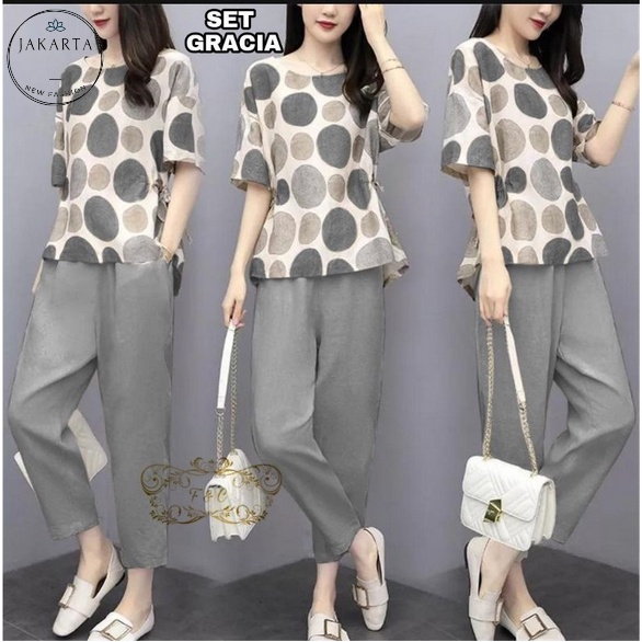 Jual Baju Setelan Wanita Remaja Casual Cewek Modis Trend Fashion Viral ...