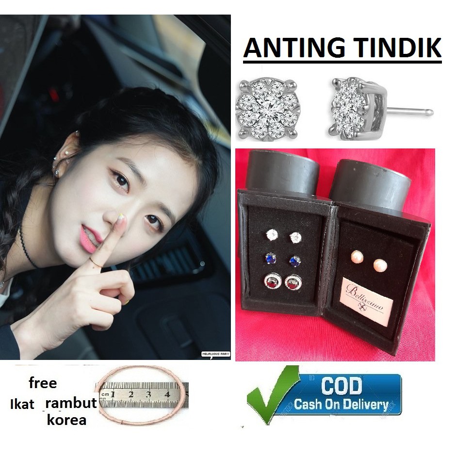Jual anting tindik tusuk bulat telinga xuping hidung wanita import ...