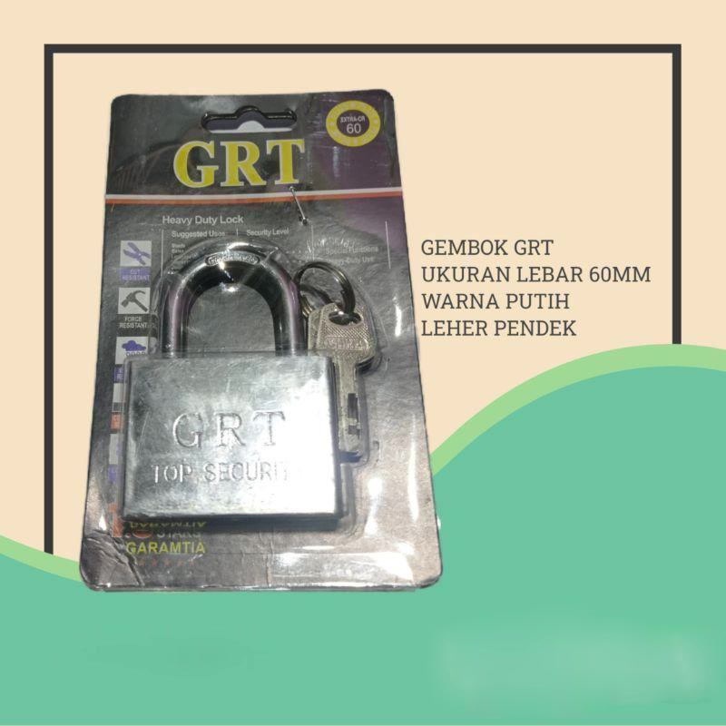 Jual GEMBOK KUNCI PUTIH GRT 60MM HEAVY DUTY LOCK | Shopee Indonesia