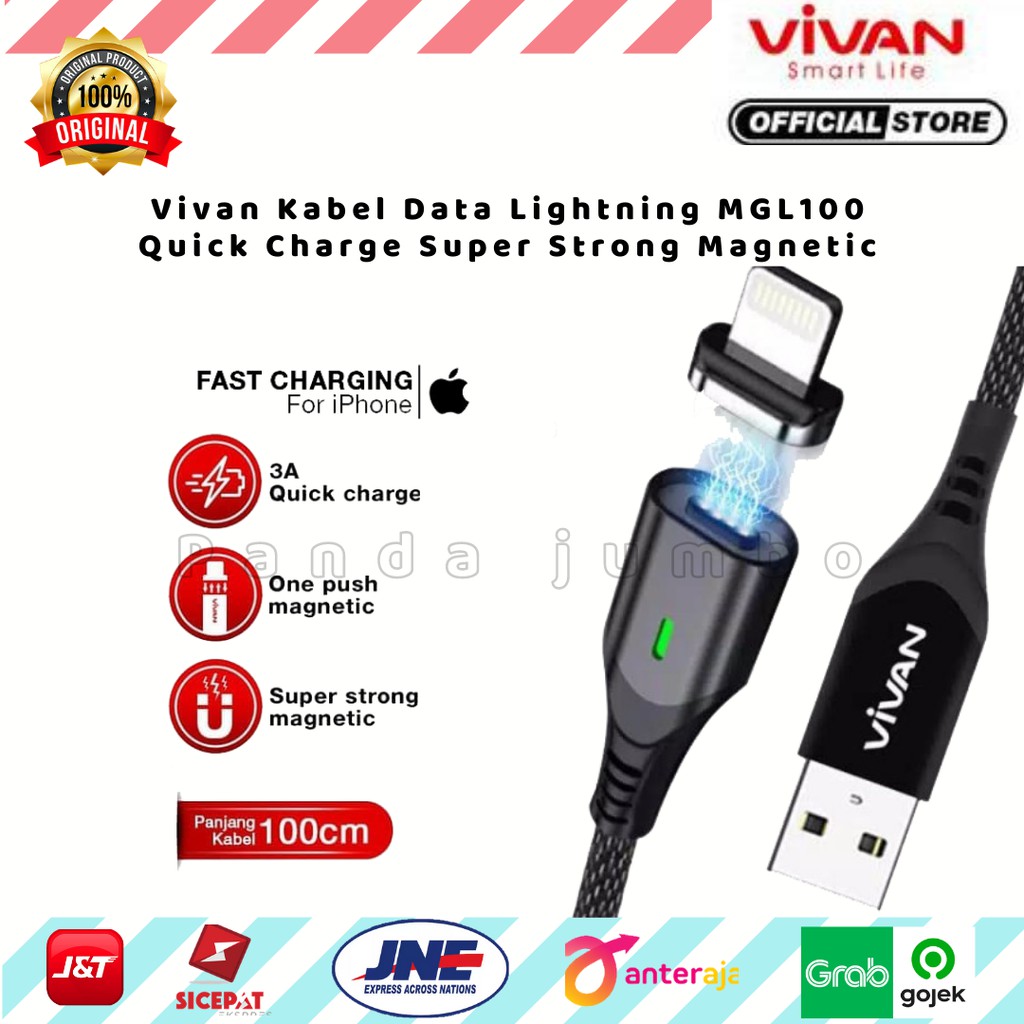Jual Kabel Vivan MGL 100 Grey Lightning (PJ) | Shopee Indonesia