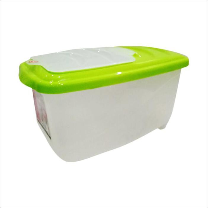 Jual RICE BOX 10 KG / TEMPAT BERAS/ CONTAINER BERAS - HIJAU | Shopee ...