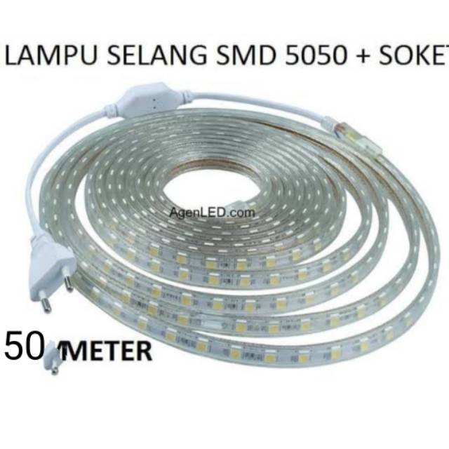 Jual Lampu LED ROLL 50 METER SOKET | Shopee Indonesia