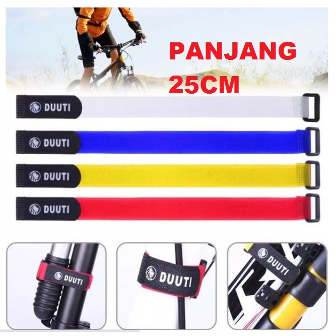 Jual Tali Strap Duuti Pengikat VELCRO Multifungsi 25cm 25 cm Sepeda ...