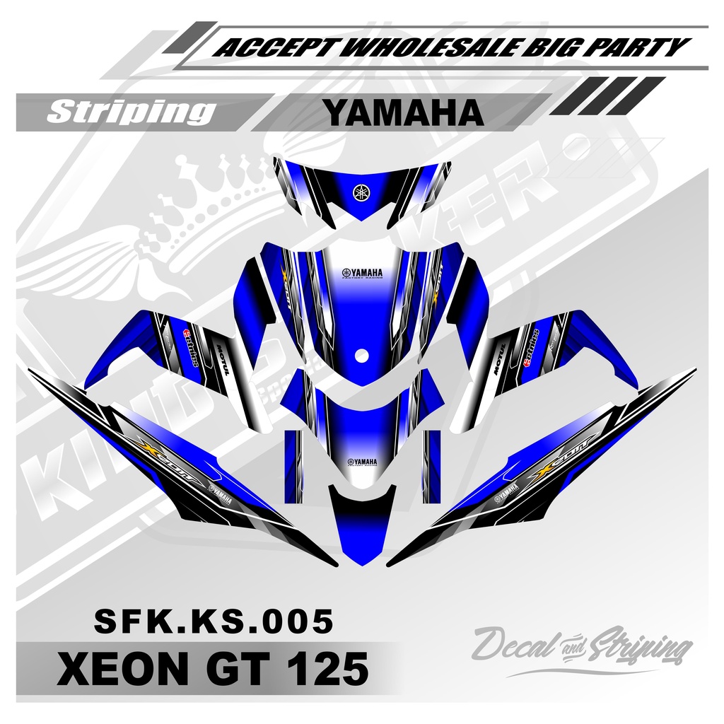 Jual Stiker Decal Full Body XEON GT 125 - Sticker Striping Variasi ...