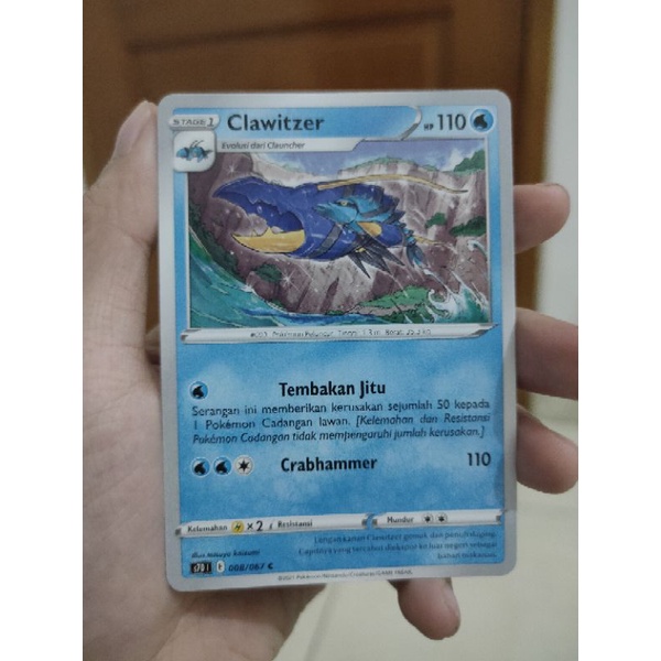 Jual kartu pokemon clawitzer evolusi dari clauncher tcg card indonesia ...