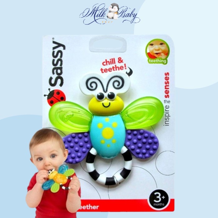 Jual Sassy Flutterby Teether ( 80106 ) | Shopee Indonesia