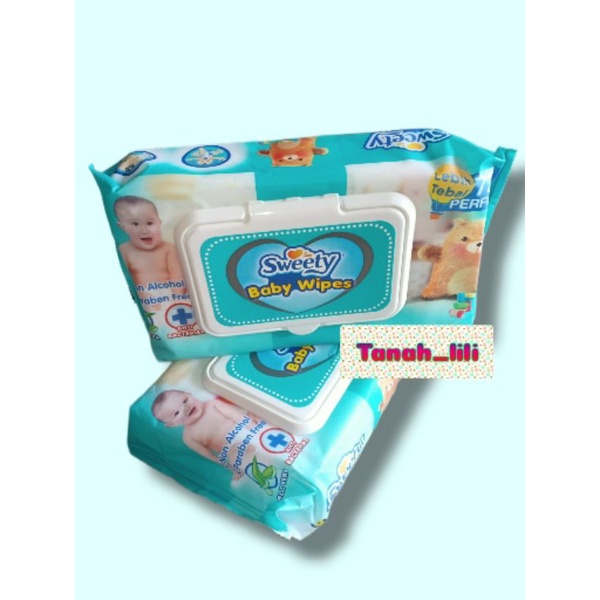 Jual Tisu basah SWEETY BABY WIPES PERFUME 72 SHEETS | Shopee Indonesia
