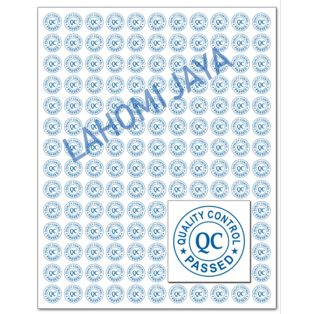 Jual QC PASSED stiker segel, stiker pecah telor Universal dan Custom ...