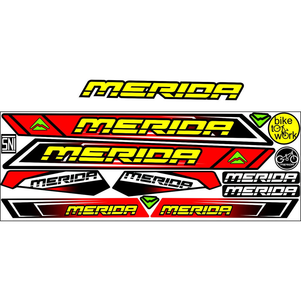Jual STICKER DECAL STRIPING SEPEDA MERIDA CUSTOM | Shopee Indonesia