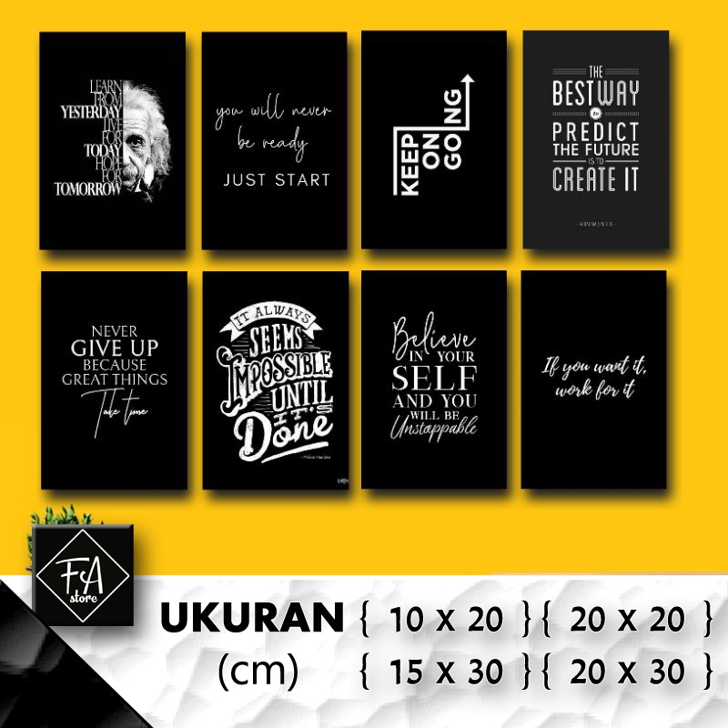 Jual OFFICIAL - Hiasan Dinding Quotes | Shopee Indonesia