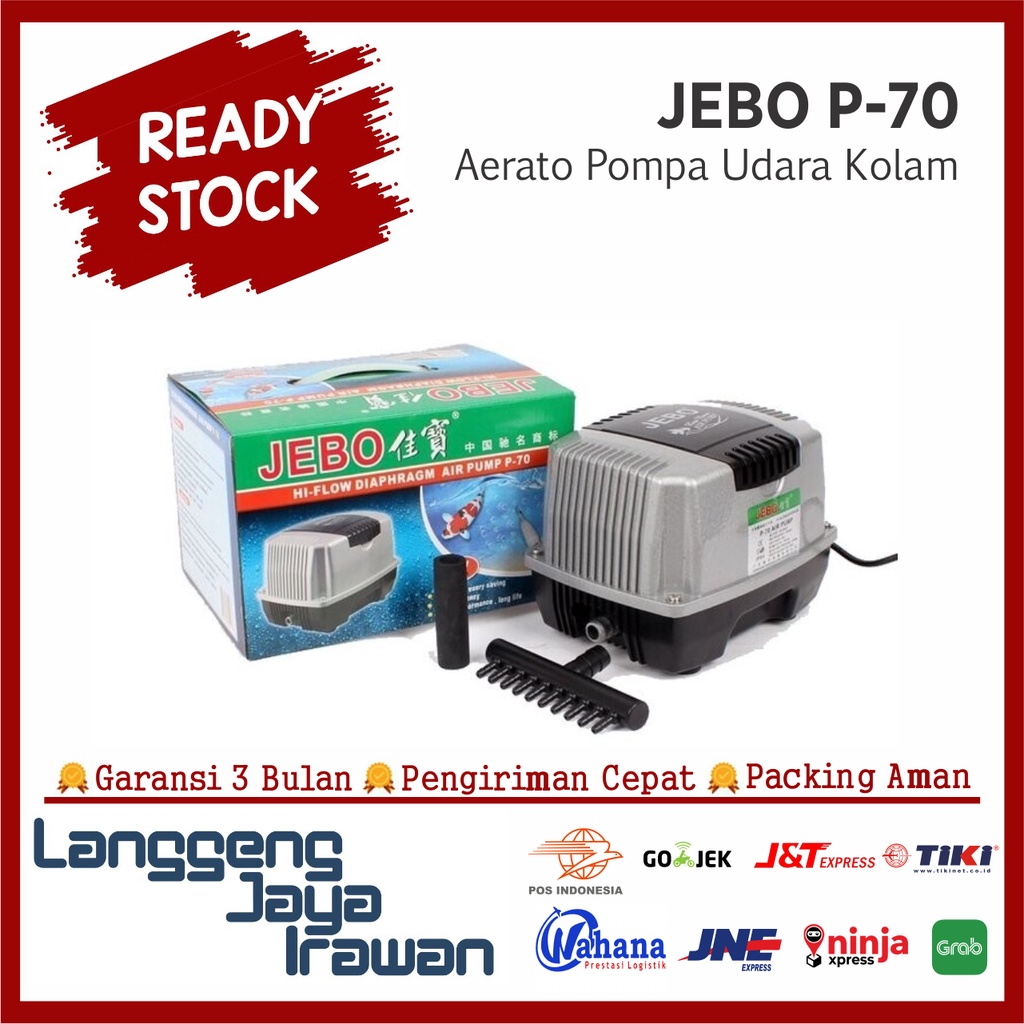 Jual Jebo P 70 p70 aerator Pompa Udara Air Pump Kolam Koi not Resun ...