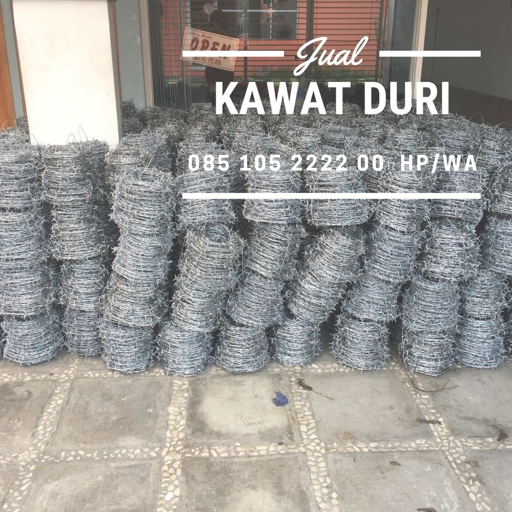 Jual KAWAT DURI GALVANIS BWG 14 PANJANG +- 40 METER MURAH DI SURABAYA ...