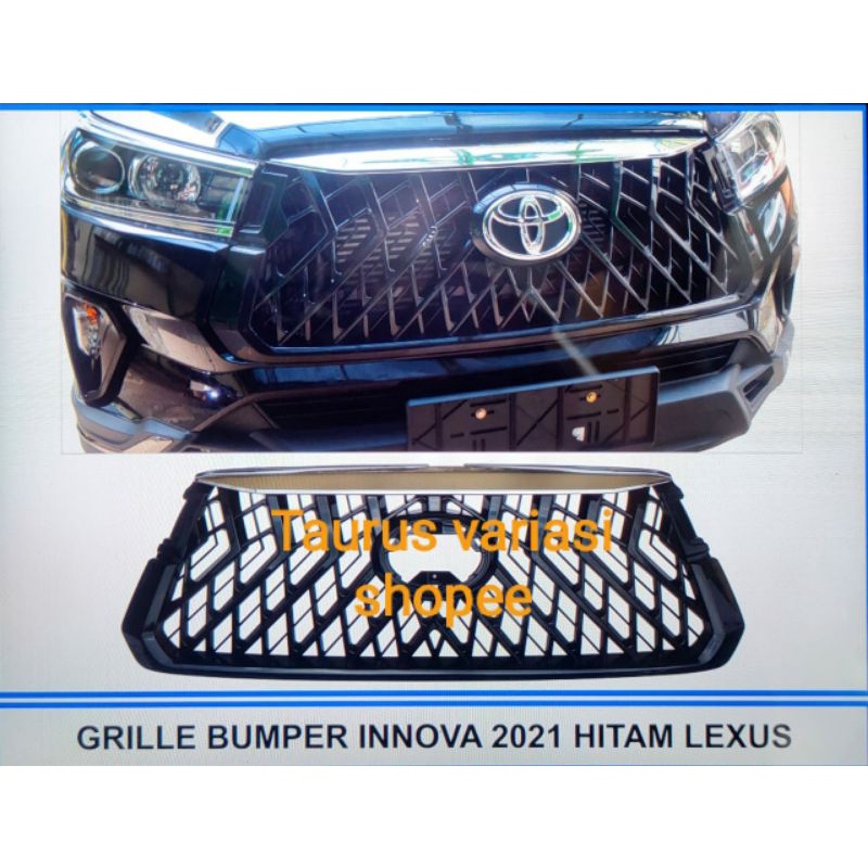 Jual GRILLE BUMPER DEPAN ALL NEW INNOVA INOVA 2021 HITAM LEXUS | Shopee ...