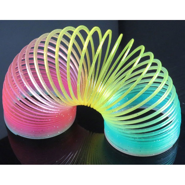 Jual Slinky Toy Mainan Spring - Per - Jumbo ukuran besar - multi color ...
