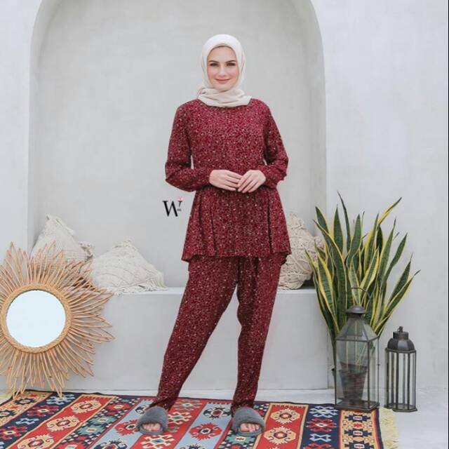 Jual Aluna Long Pjs by Wimi - Maru M (Defect Grade A) | Shopee Indonesia