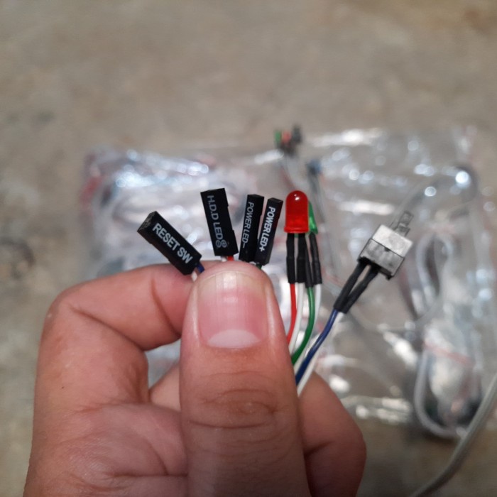 Jual kabel power / kabel reset switch plus led | Shopee Indonesia