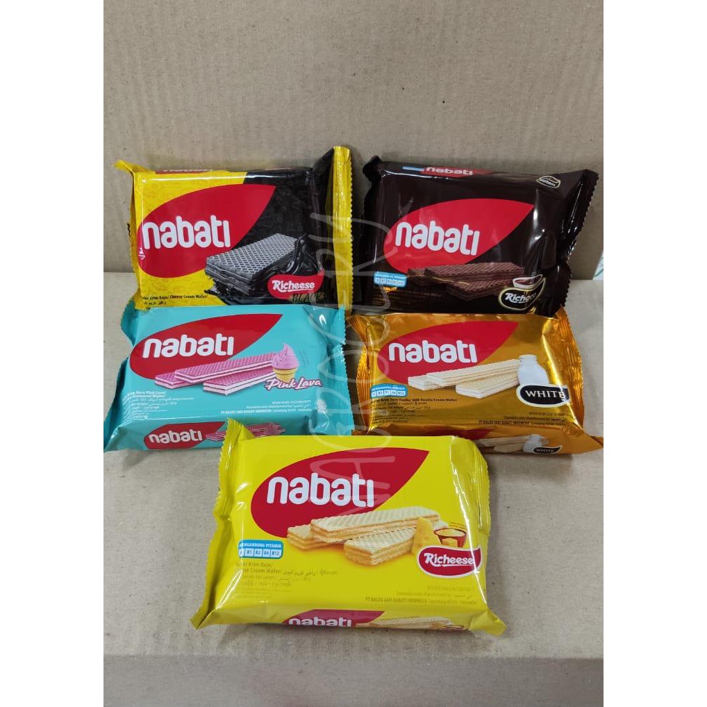 Jual NABATI SANDWICH ALL VARIANT 50gr (5pcs) | Shopee Indonesia